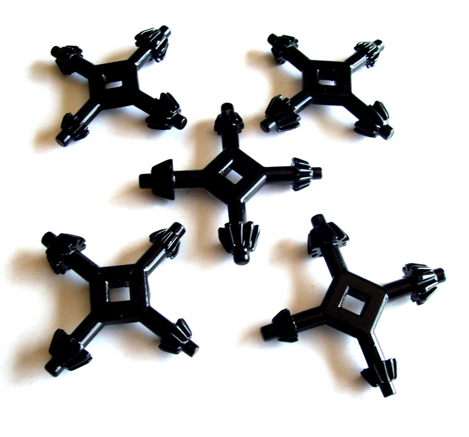 5Pc 4-Way Chuck Key Set Fits 3/8 & 1/2" Drill Chucks