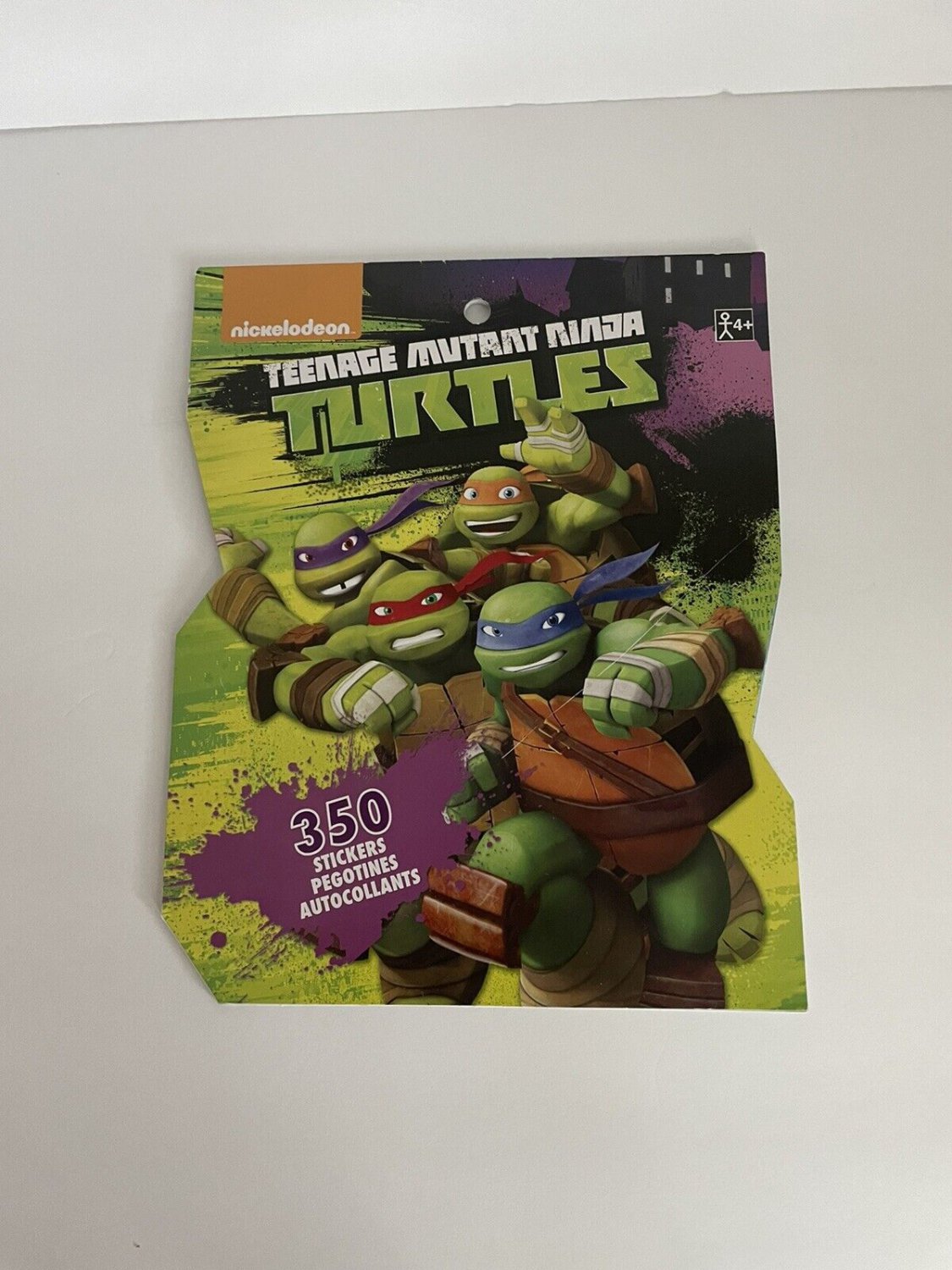 Nickelodeon Teenage Mutant Ninja Turtles 350 Stickers NEW 8 Pages Of ...