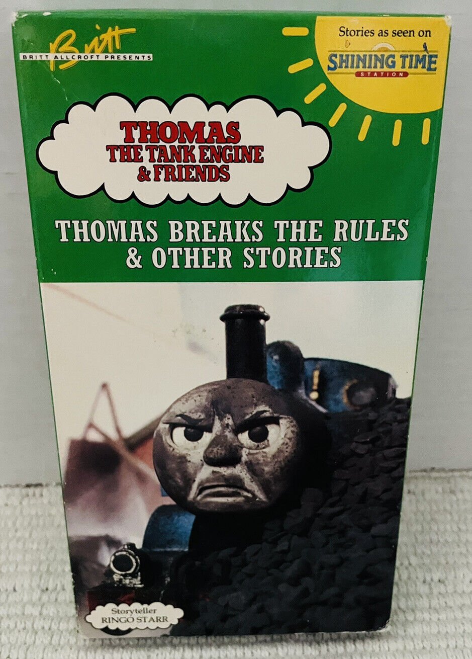 THOMAS TANK ENGINE L Breaks the Rules VHS Video Tape RINGO STARR Train ...