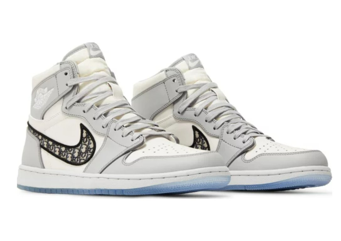 Dior x men & woman Air Jordan 1 High Wolf Grey CN8607 002