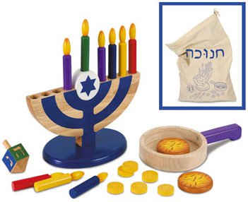 Kidkraft Chanukah Set Wooden Pretend Playset - Jewish Toy KK62905 Multi