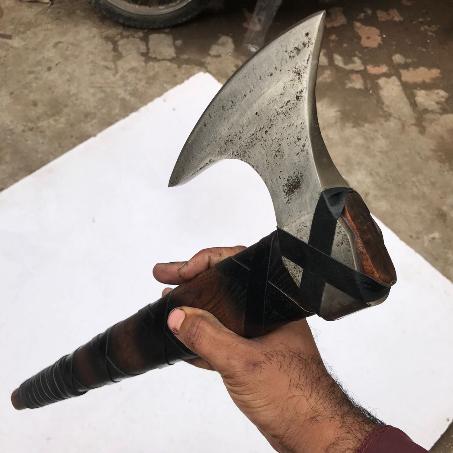 King Ragnar Lothbrok Axe, Hand Forged Viking Axes Wall Hanging Vikings ...