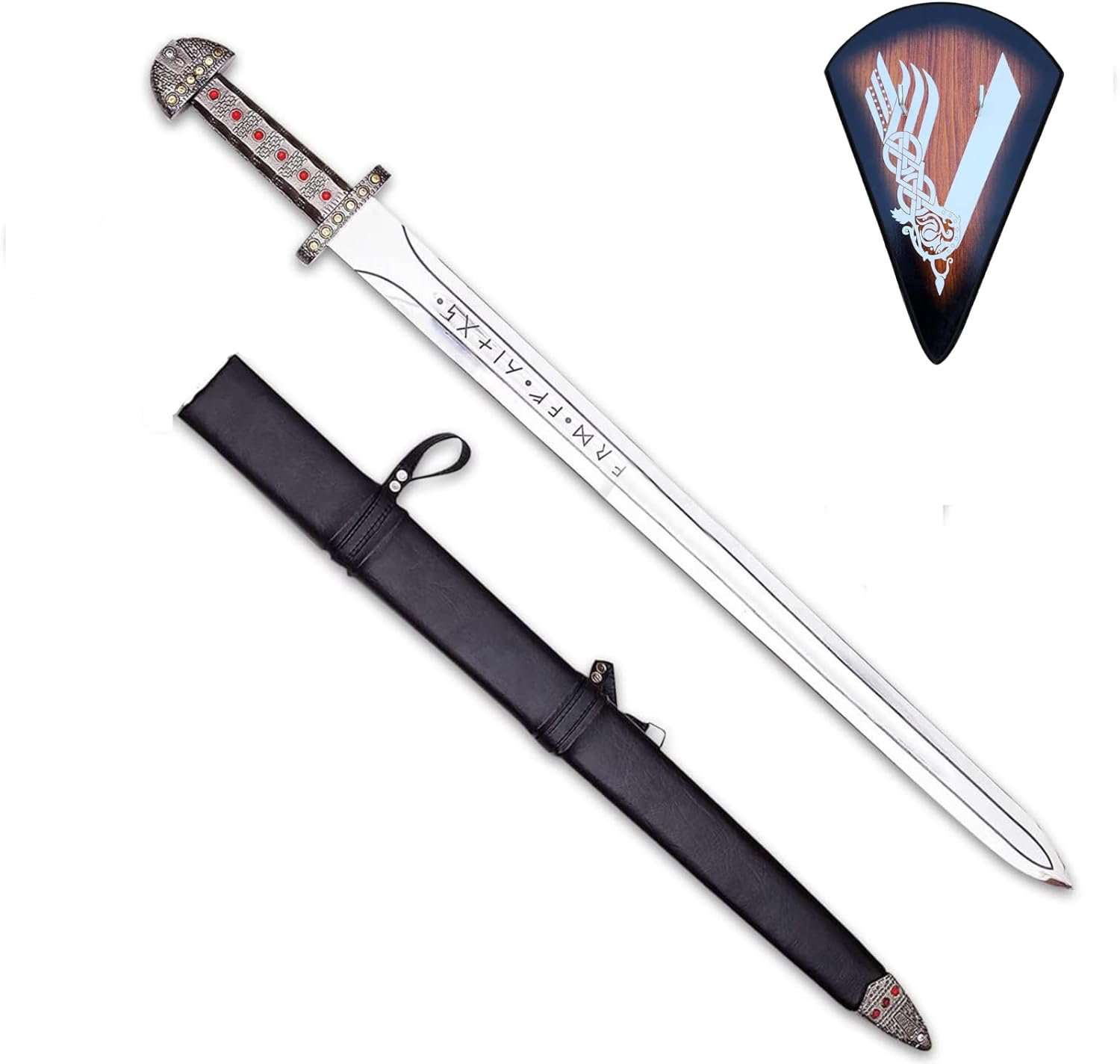 Sword of Viking King Ragnar Lothbrok, Beautiful Carbon Steel Viking ...