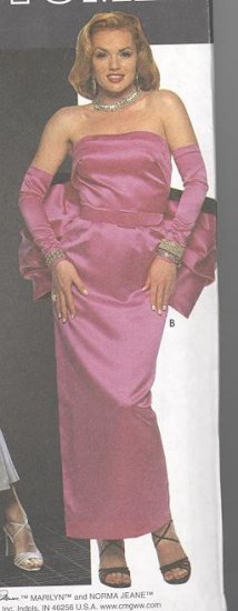 MARILYN MONROE Costume Halter Dress Sewing Pattern Simplicity #8393