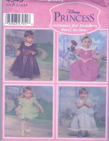 Disney Princess Cinderella, Tinkerbell, Sleeping Beauty Costume Sewing ...