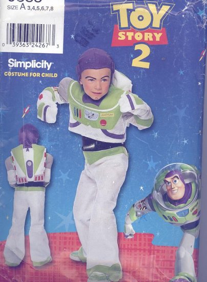 Buzz Lightyear Toy Story Costume Sewing Pattern Simplicity 9385 ...