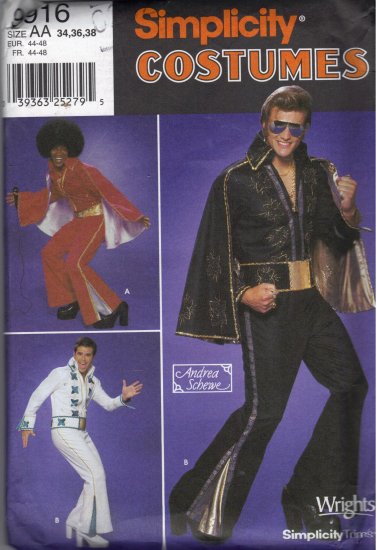 Simplicity 9916 Elvis Costume Sewing Pattern by Andrea Schewe Michael ...