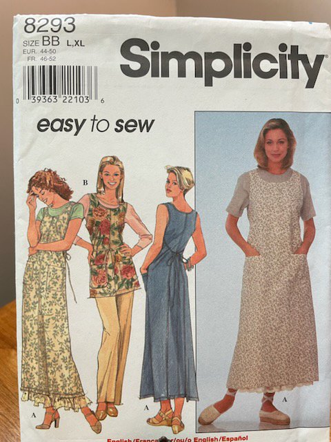 Simplicity Sewing Pattern Women's Wrap Dress, Apron or Tunic L-XL ...