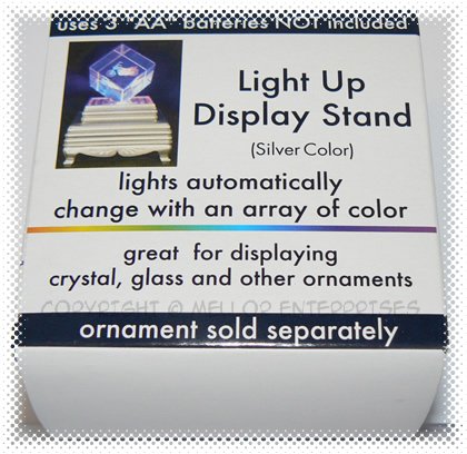 Silver LED Light Up Display Stand - NIB + FREE SHIPPING!