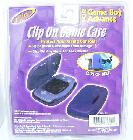 Intec Clip On Game Case for Game Boy Advance PURPLE #3335 - NIP + FREE ...