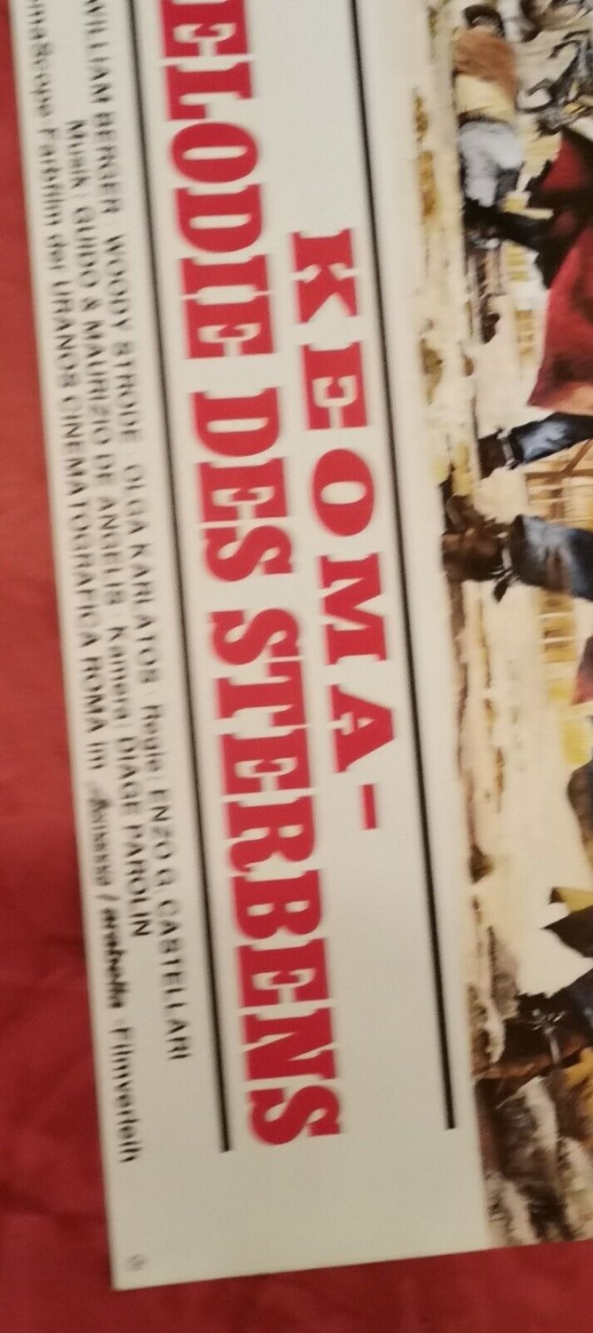 Keoma, Movie Poster, 1976, Franco Nero Original Hand Signed on Poster