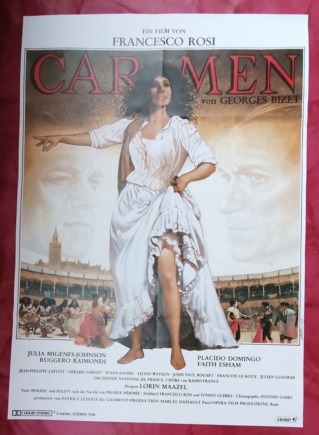 Carmen, Francesco Rosi, Julia Migenes, Plácido Domingo,Cinema Poster 1984