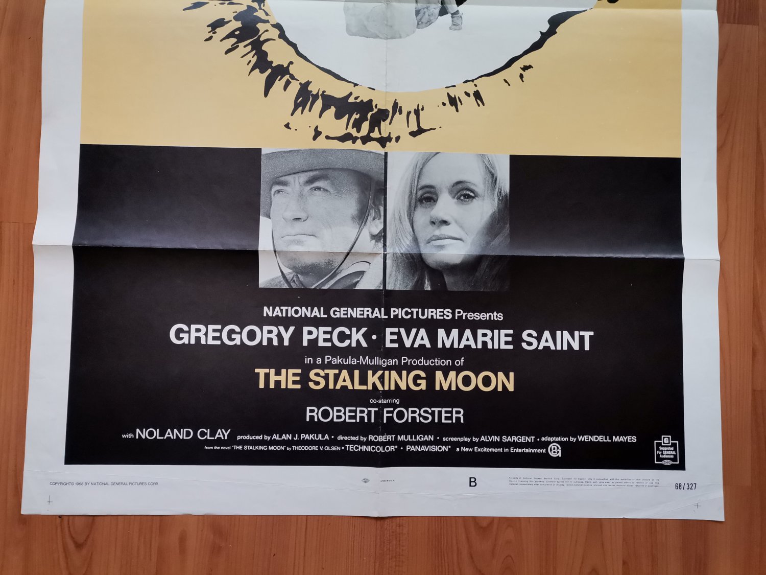 The Stalking Moon, Gregory Peck, Eva Marie Saint, Us 1-Sh, 1968