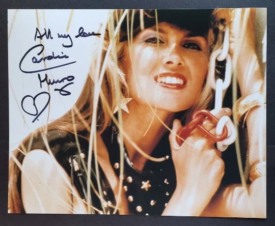 Caroline Munro, 007 Bond girl, Signed Autograph Photo 10x8 inch