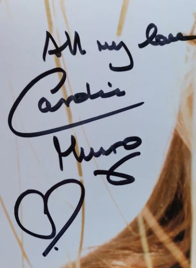 Caroline Munro, 007 Bond girl, Signed Autograph Photo 10x8 inch