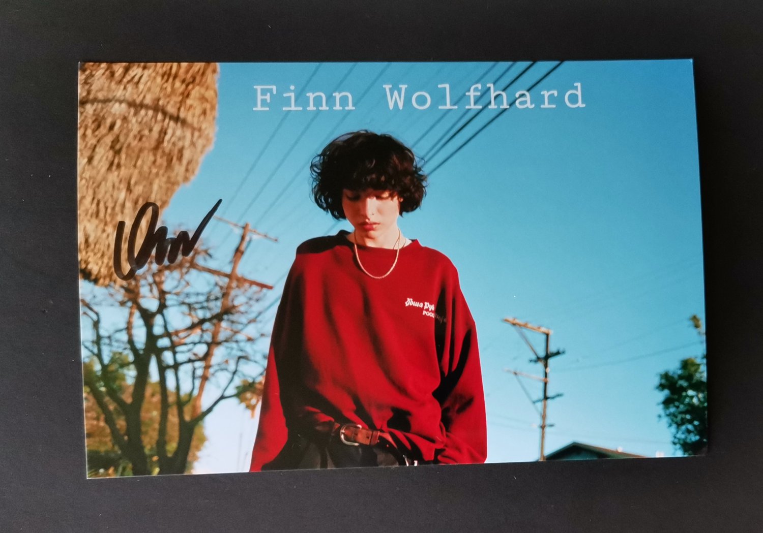 Finn Wolfhard, Ghostbusters Afterlife, Signed Autograph Photo