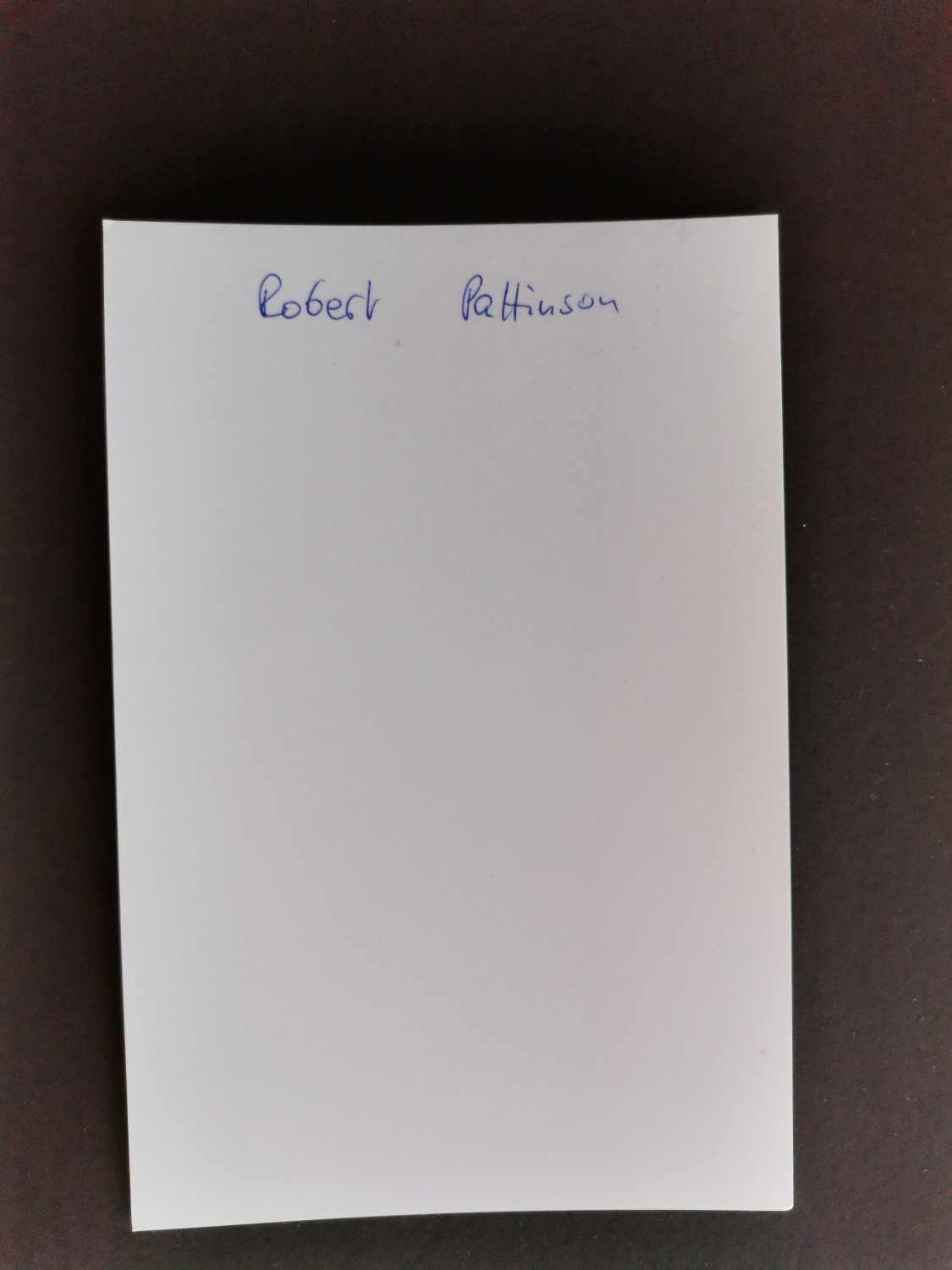 Robert Pattinson, Signed Autograph Photo