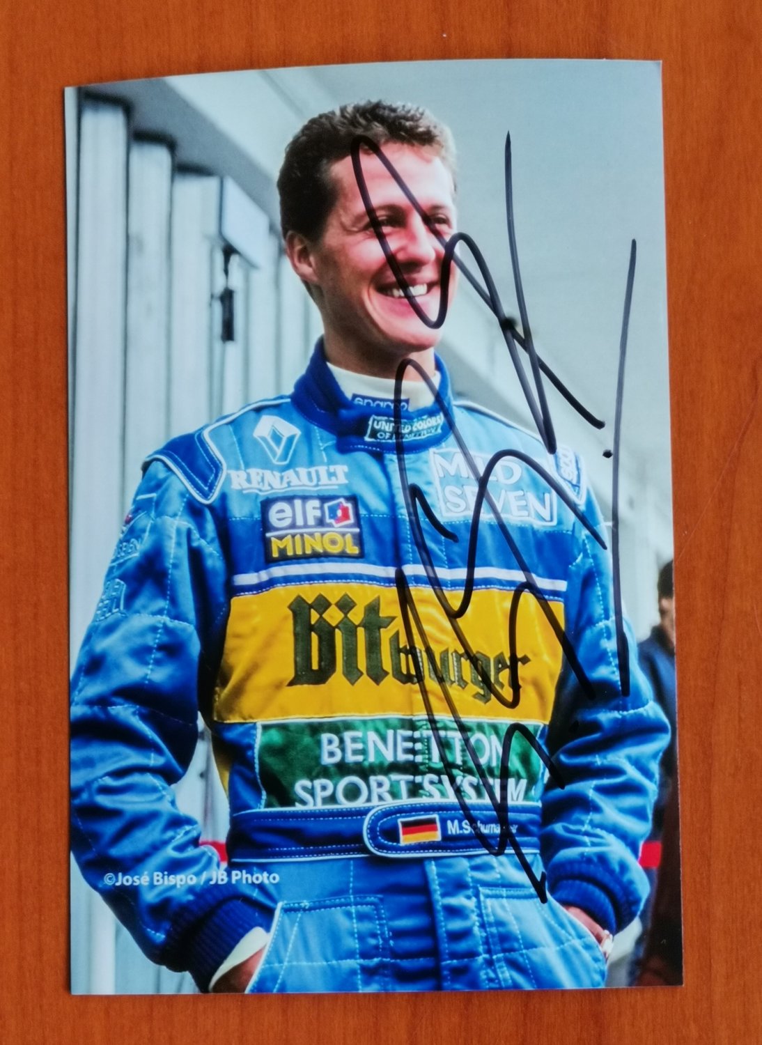 Michael Schumacher, Farrari, Formula 1, Signed Autographed Photo