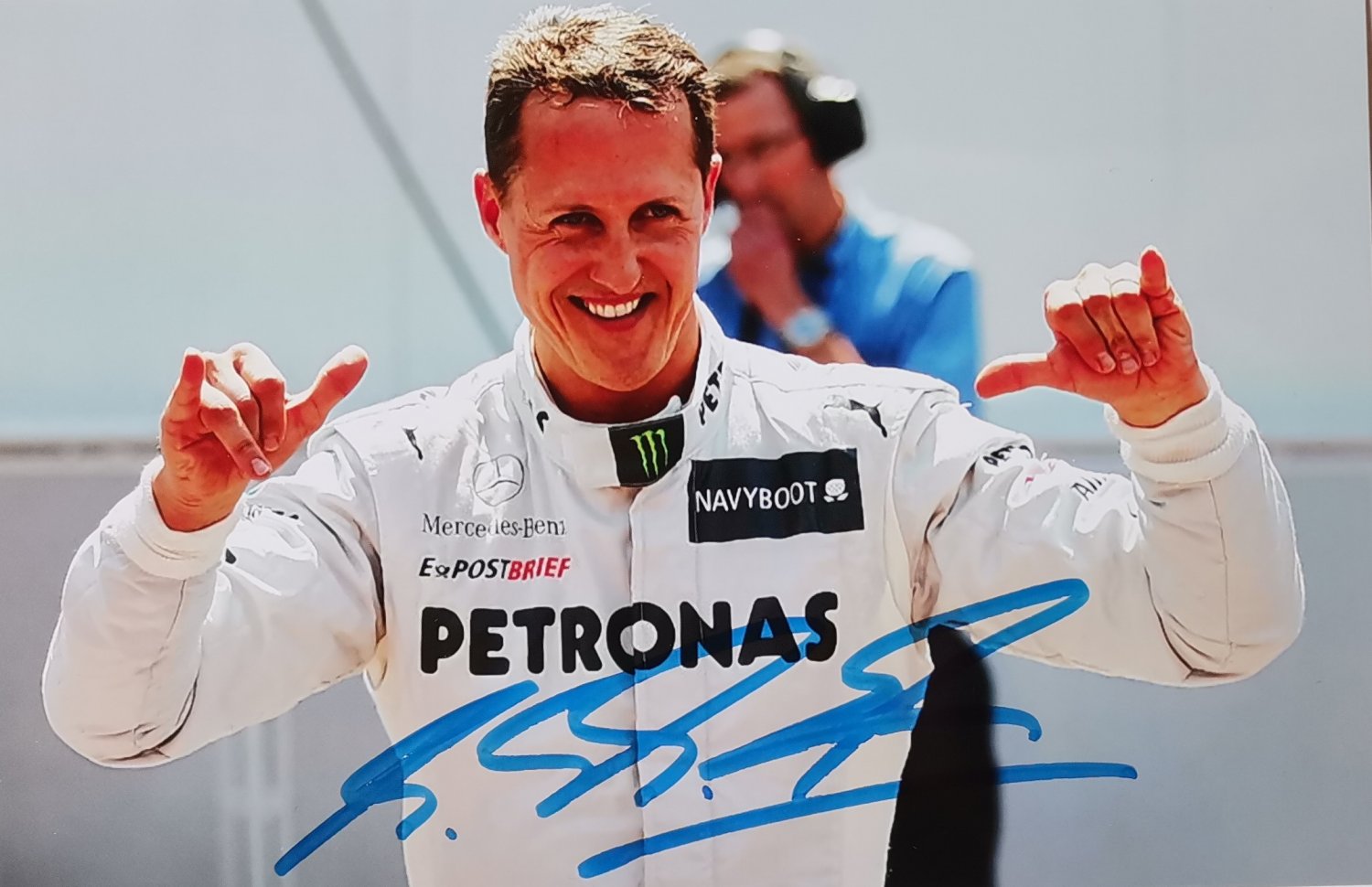 Michael Schumacher, Formula 1, Signed Autographed 6x4 Photo, vintage 90s