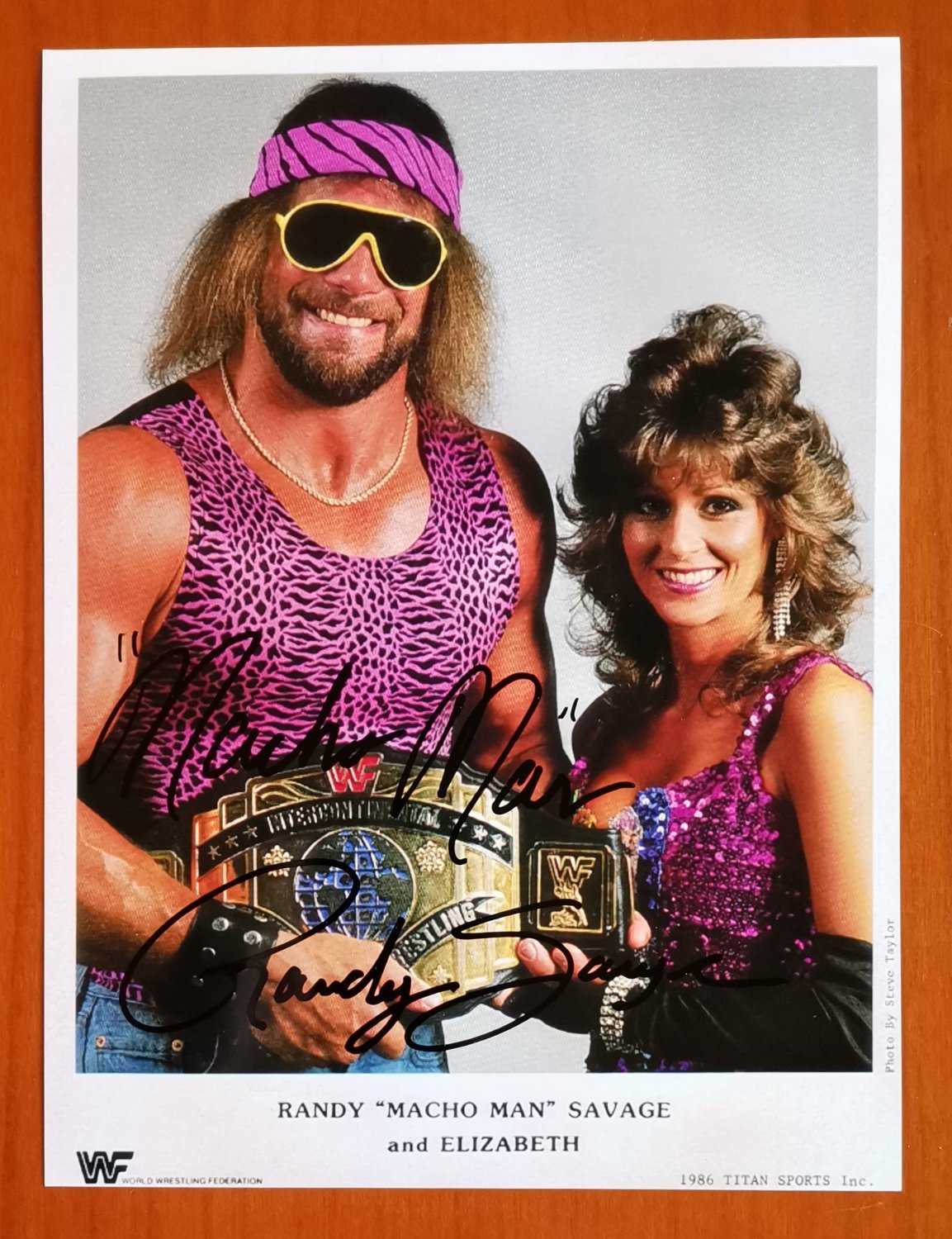 Macho Man, Randy Savage Signed Autographed 8x6 Photo, Wrestling, WCW WWF WWE