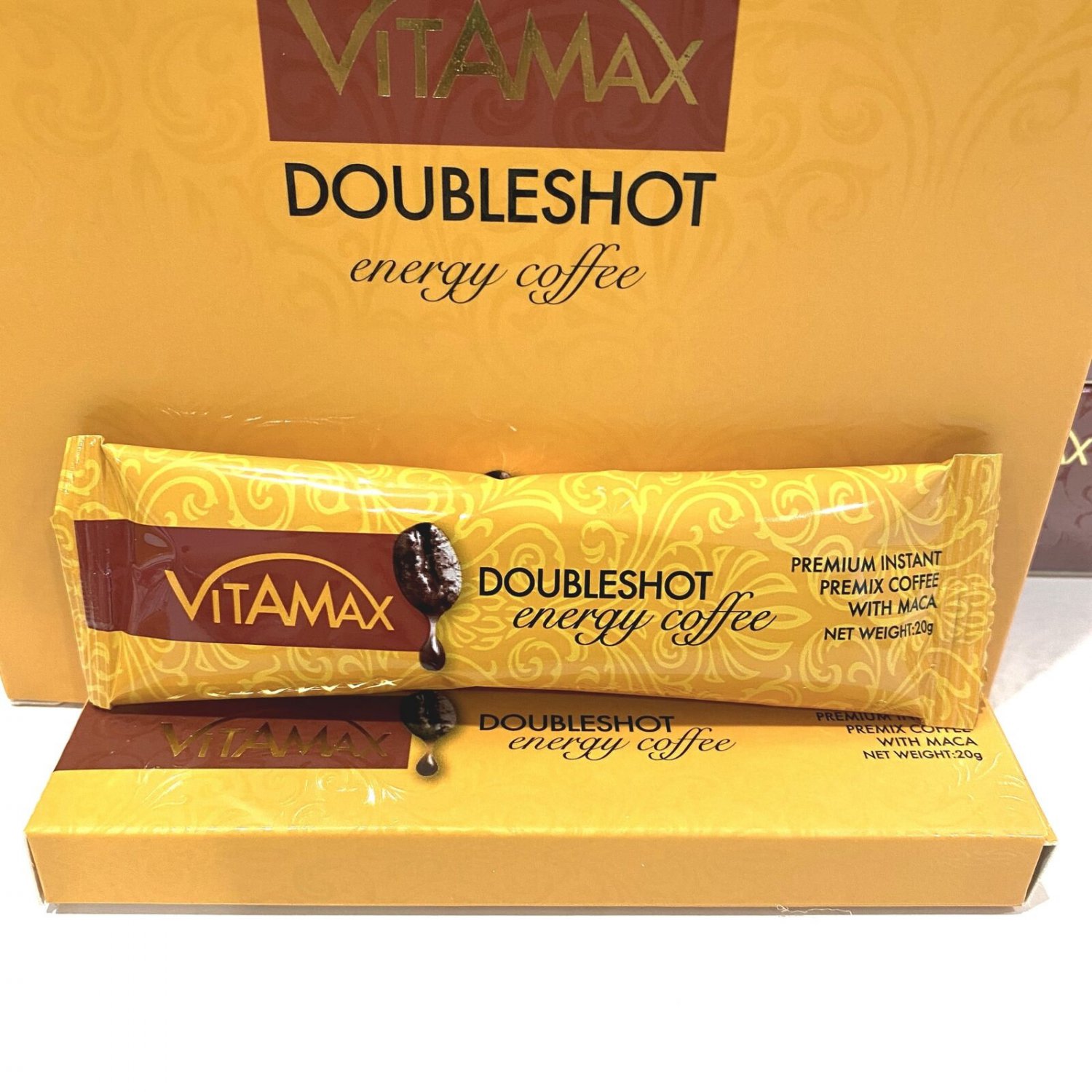 Vitamax Double Shot Men Energy Original Malaysia Coffee ll One Box 10 ...