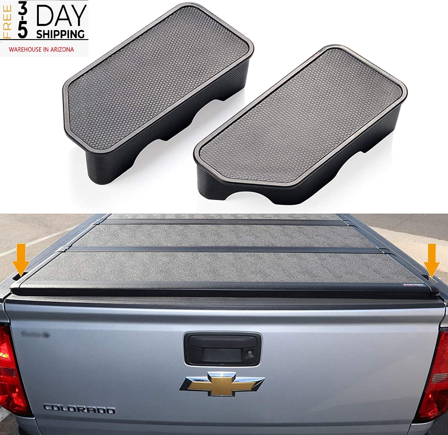 Bed Rail Stake Pocket Hole Plug Caps for GMC Sierra/Chevy Silverado ...