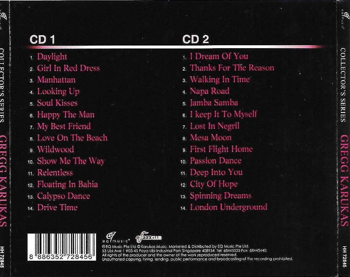 Gregg Karukas Collector's Series The Very Best of 2CD Digitally ...