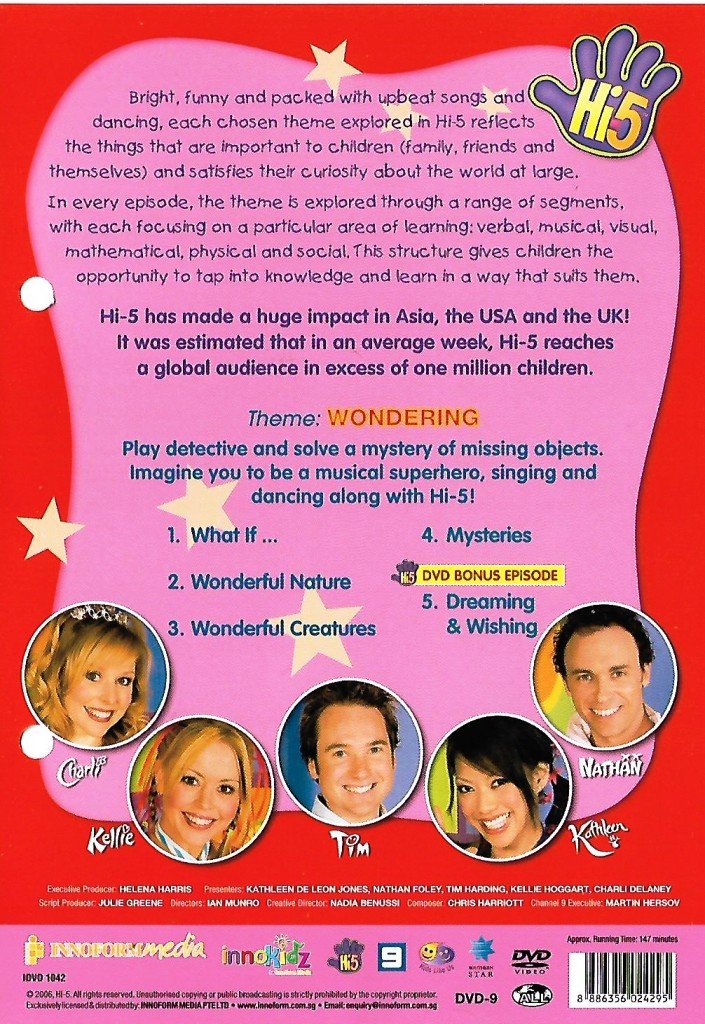 Hi-5 Wish Upon A Star DVD 2006 Series 8 Vol.9 Australian Children TV ...