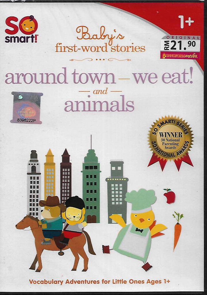 So Smart Baby First Word Stories DVD Around Town We Eat Animals ...