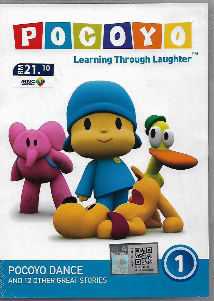 Pocoyo Learning Through Laughter DVD Series 1 Pocoyo Dance + 12 ...