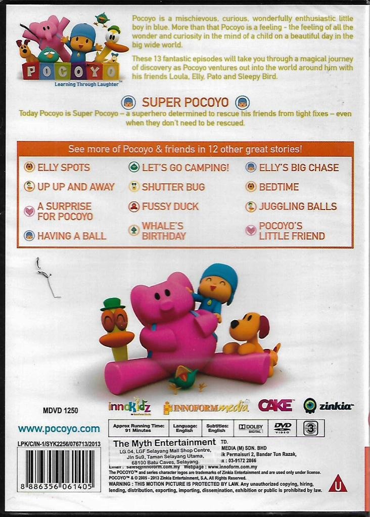 Pocoyo Learning Through Laughter DVD Series 1 Super Pocoyo + 12 Episode ... Pocoyo Learning Through Laughter DVD Series 1 Super Pocoyo + 12 Episode ...