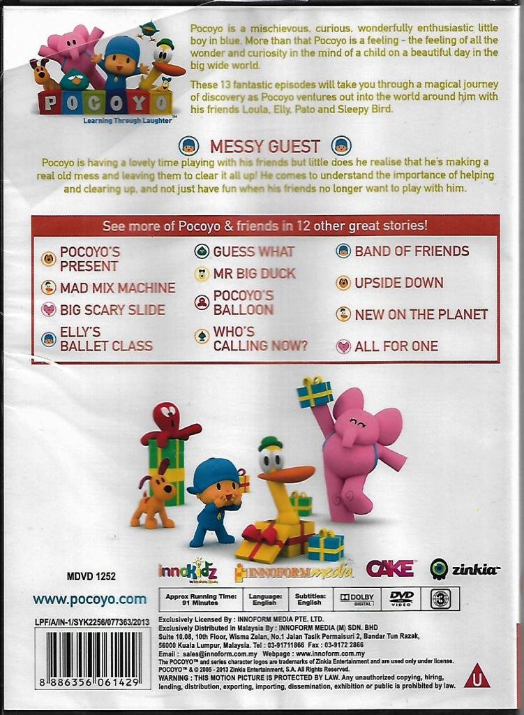 Pocoyo Learning Through Laughter DVD Series 2 Messy Guest + 12 Episode ... Pocoyo Learning Through Laughter DVD Series 2 Messy Guest + 12 Episode ...