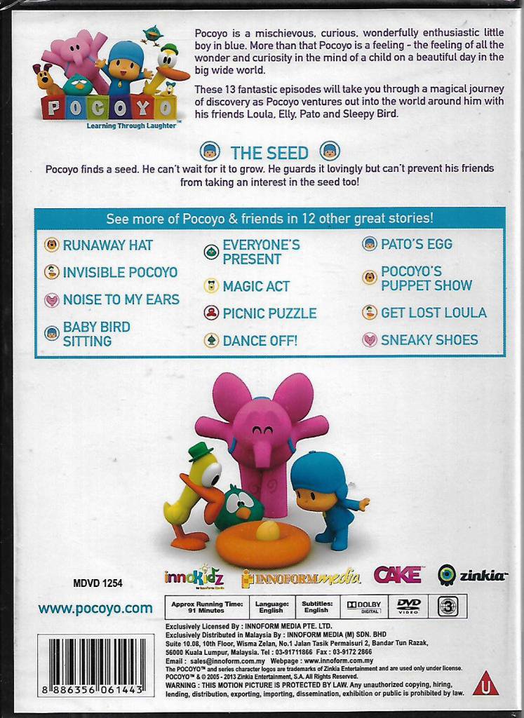 Pocoyo Learning Through Laughter DVD Series 2 The Seed + 12 Episode ... Pocoyo Learning Through Laughter DVD Series 2 The Seed + 12 Episode ...