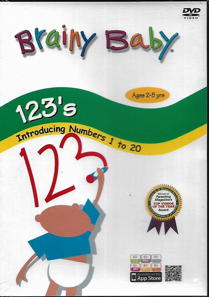 Brainy Baby 123 DVD Introducing Numbers 1 to 20 Age 2-5 Region All ...