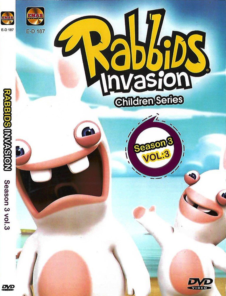 Rabbids Invasion Season 3 Vol.3 DVD French Computer-Animated Children ...