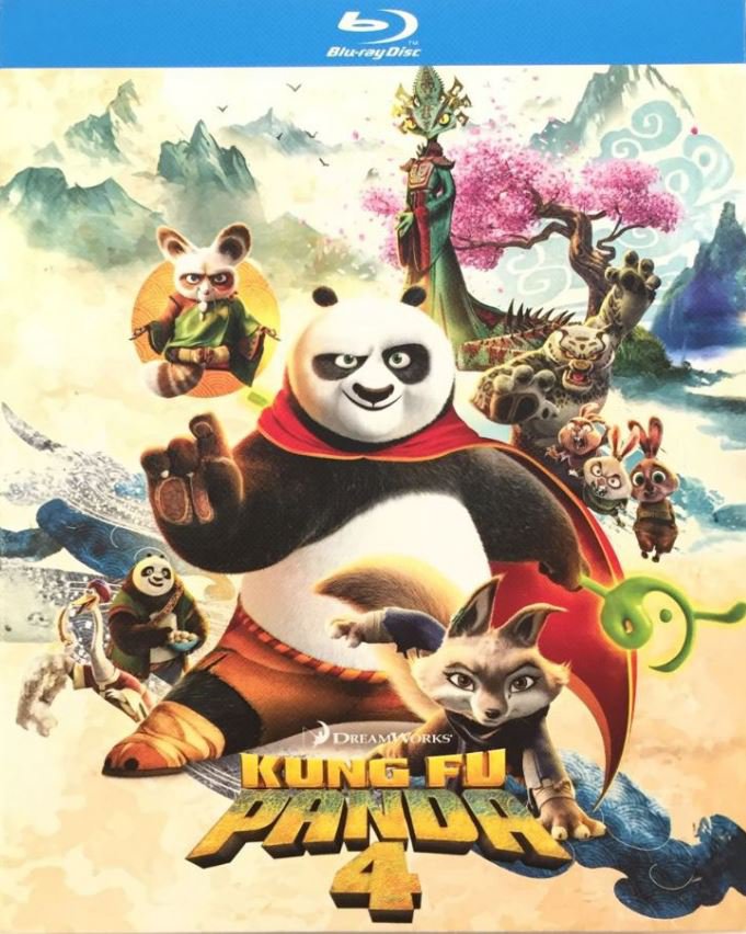 English Kung Fu Panda 4 Asia Release Bluray 100% New And Sealed English Chinese Sub Reg 0