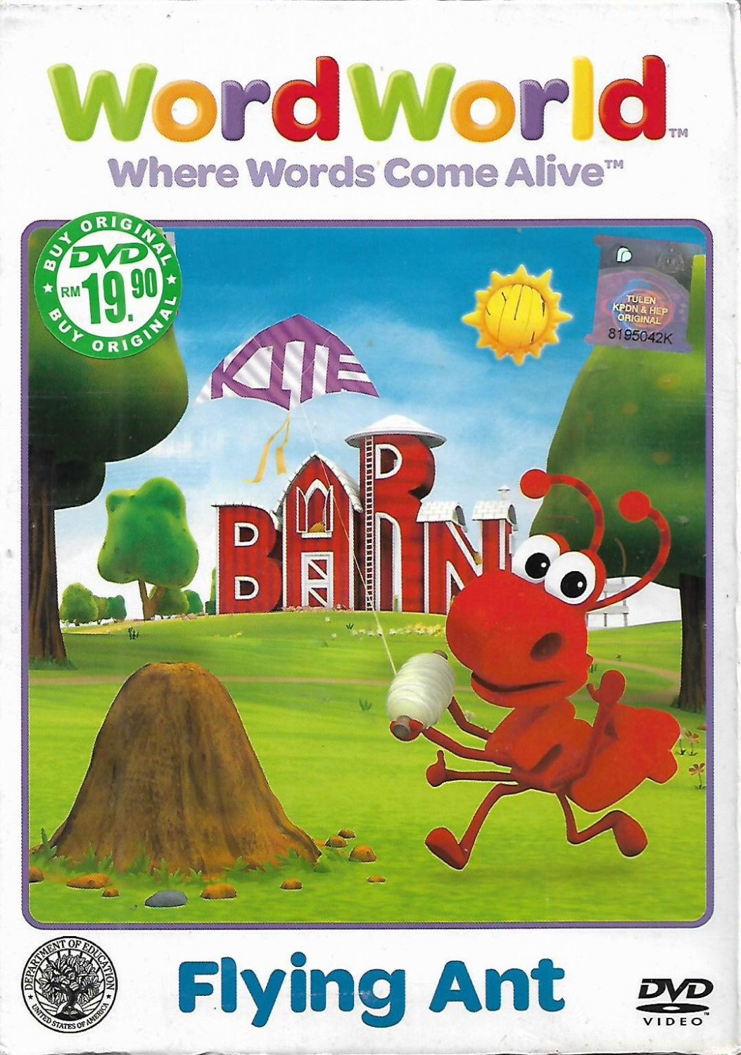 Wordworld Where Words Come Alive DVD Flying Ant Dancing Duck Lost Letter L