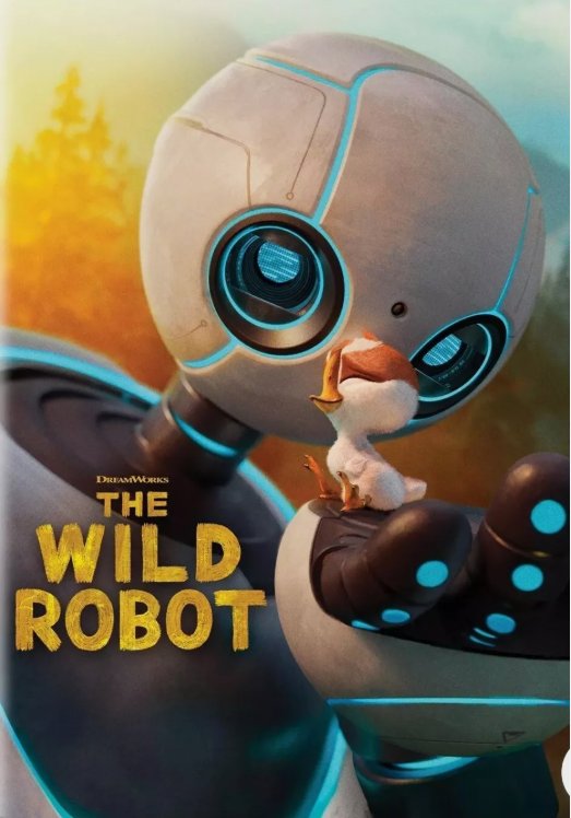 The wild robot (DVD, 2024)Free Shipping Region Free Slipcover+ Artwork