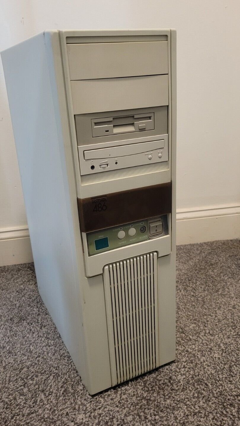 Vintage 486 DX33 Tower PC 1GB Windows 95 16MB