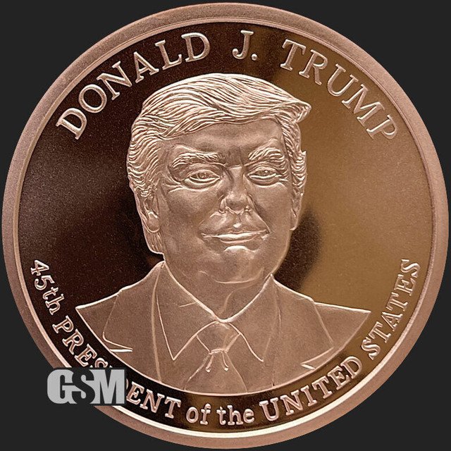 1 US Coin Donald Trump 2020 5 oz .999 Copper BU coin 45th New MAGA ...