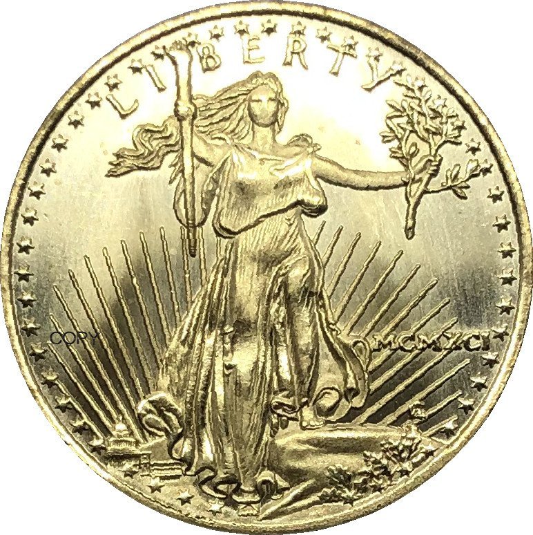 1991 United States 25 Dollar America Eagle Gold Copy Coin