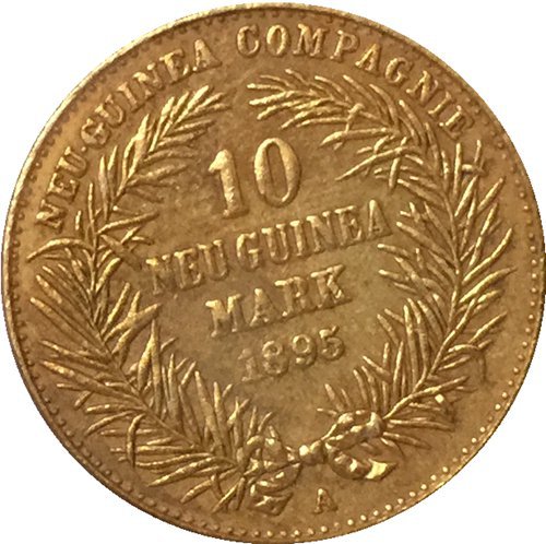 24-K Gold plated 1895 Germany 10 Marks Coin COPY