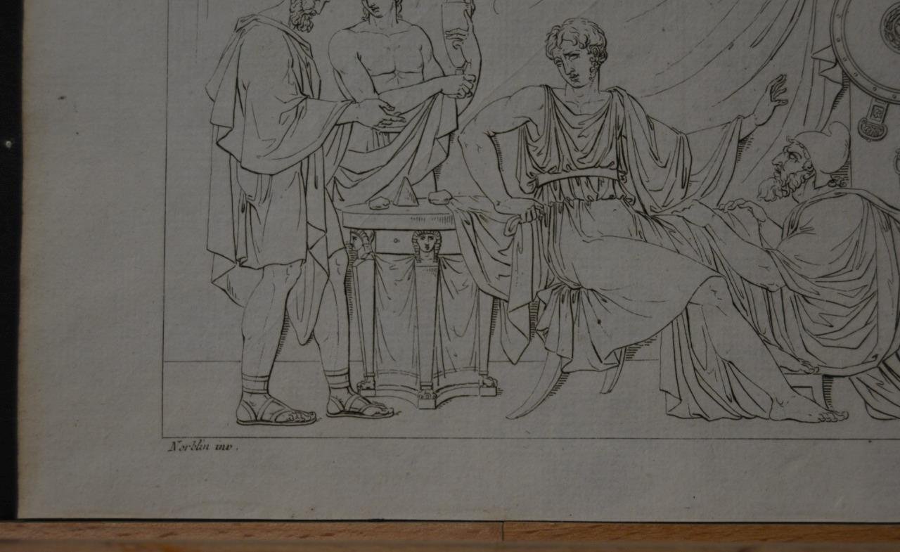 Ancient Greek Mythology Art Engraving Antique 1820's King Priam and ...