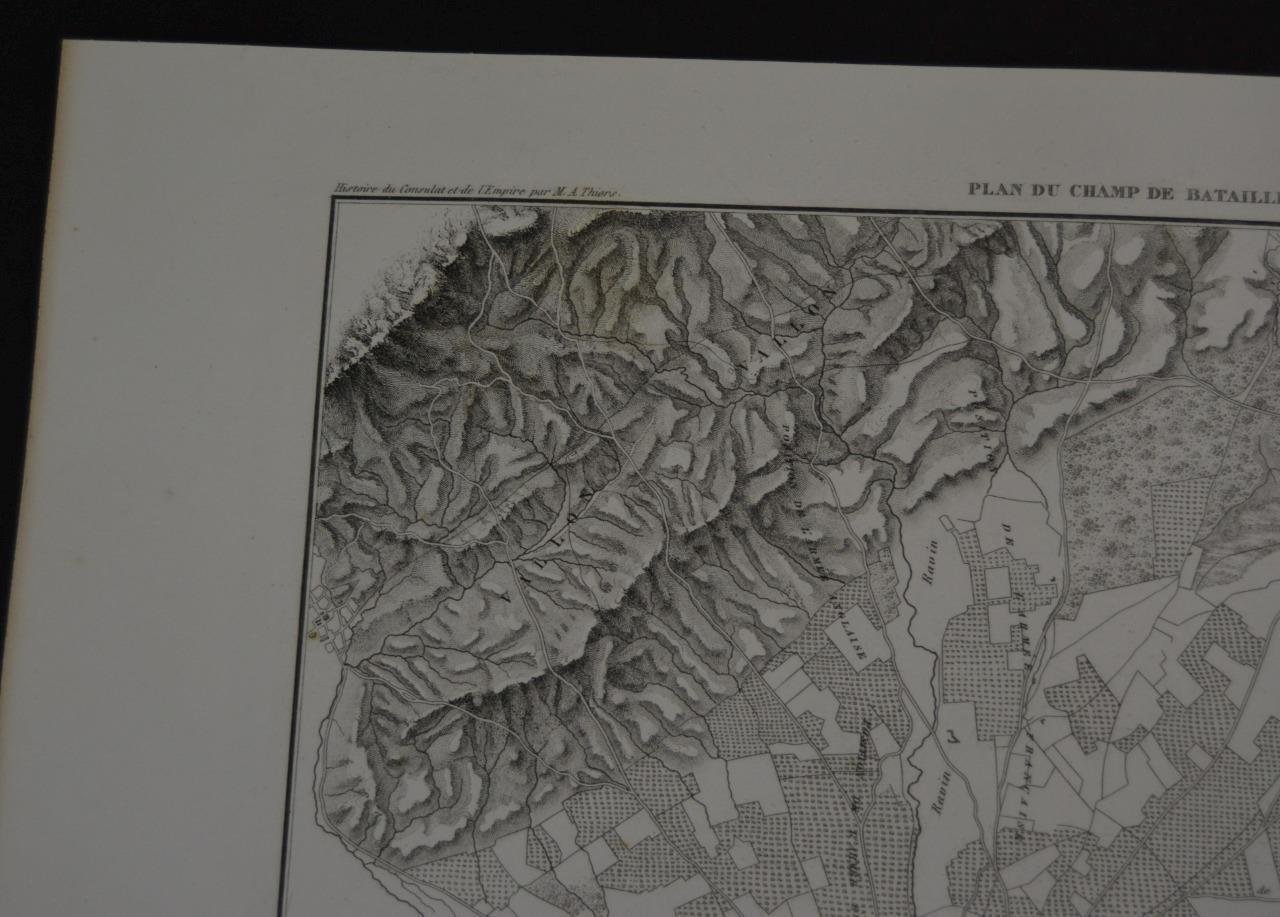 Antique 1850's Map Talavera Spain Large 11x17 Original Art Engraving