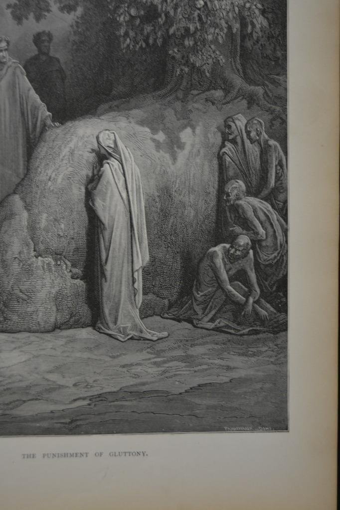 Gustave Dore Dante's Inferno Punishment Gluttony Art Print Antique ...