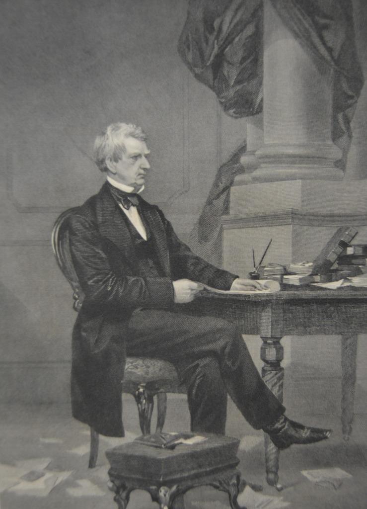 Antique US Civil War Secretary of State William Seward Engraving ...