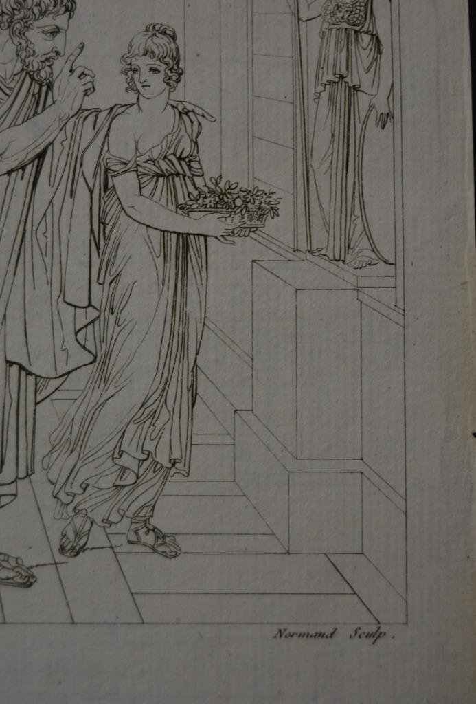 Ancient Greek Mythology Art Engraving Antique 1820's Cleobulus Sage of ...