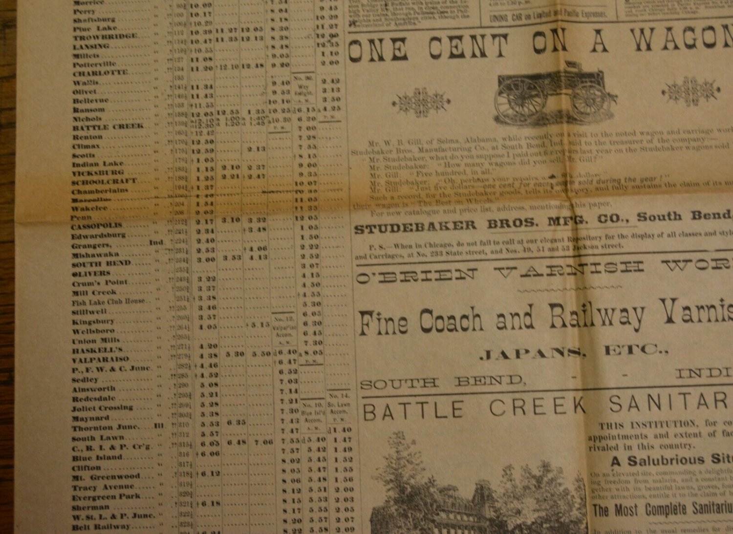 Rare Antique 1883 CHICAGO AND & GRAND TRUNK RAILWAY GAZETTE VOL 1 # 1 ...