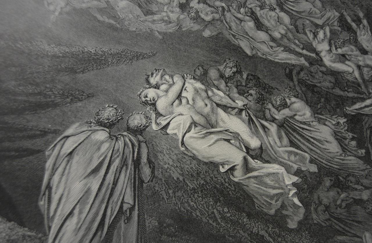 Gustave Dore Hell Devil Demon Art Dante's Inferno Souls Antique ...