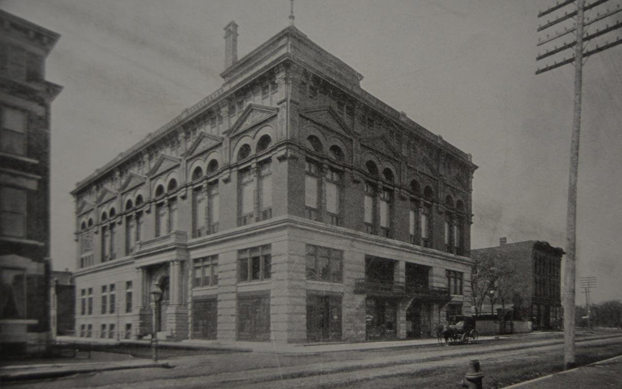 Chicago Downtown Montgomery Wards Architecture Antique Art 1902